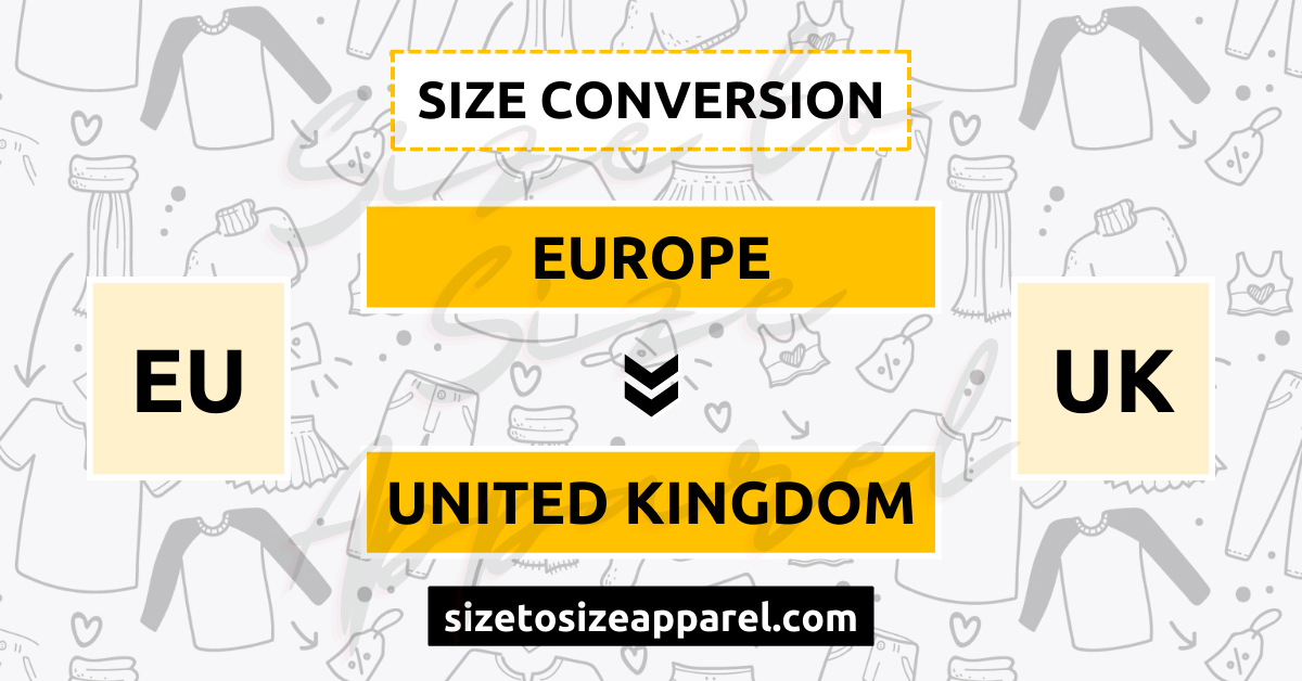 EU (Europe) Size 54 to UK (United Kingdom) Size Conversion - Men's Tops ...