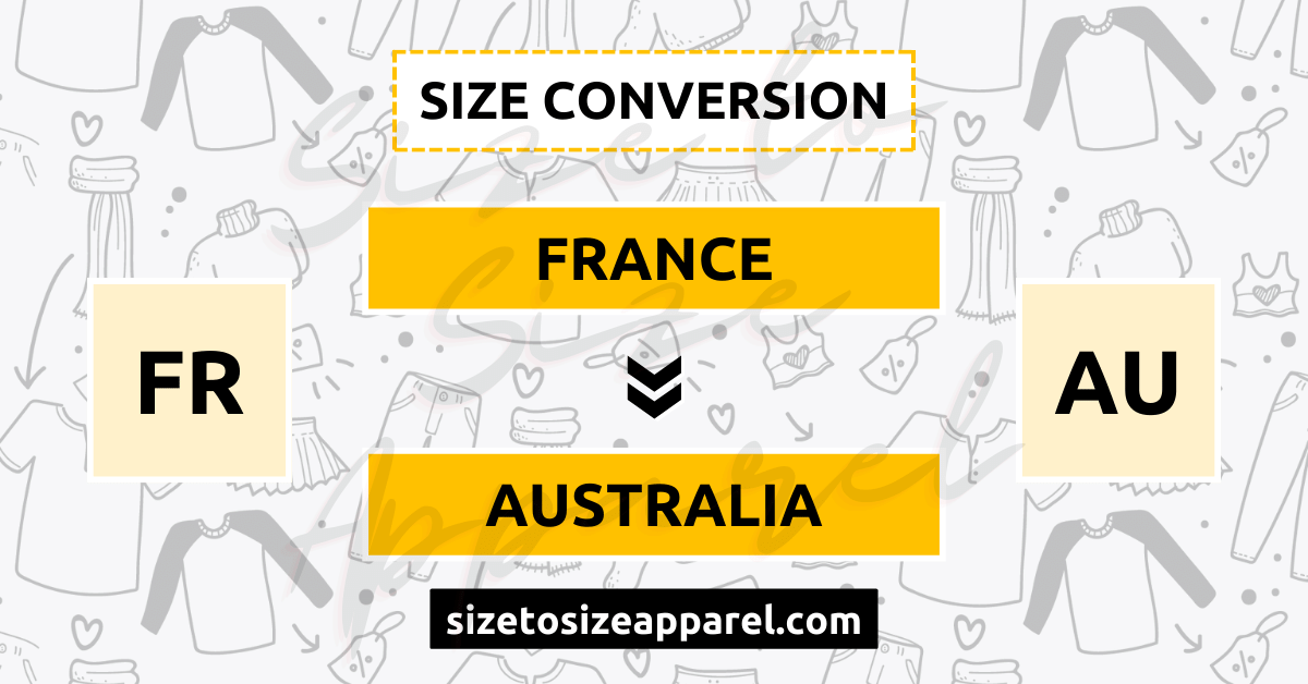 FR (France) Size 46 to AU (Australia) Size Conversion - Men's Tops ...