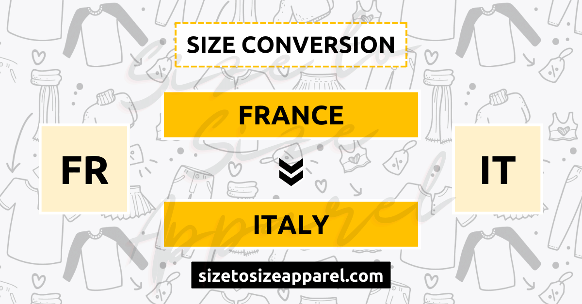 FR (France) Size 48 to IT (Italy) Size Conversion - Men's Tops - Size ...