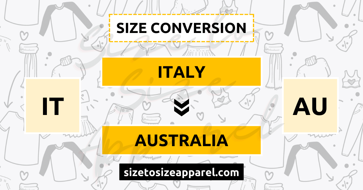 IT (Italy) Size 44 to AU (Australia) Size Conversion - Men's Tops ...
