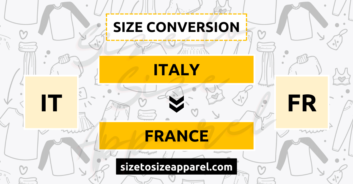 IT (Italy) Size 48 to FR (France) Size Conversion - Men's Tops - Size ...
