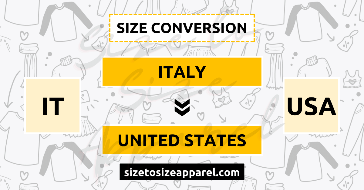 IT (Italy) Size 46 to USA (United States) Size Conversion - Men's Tops ...