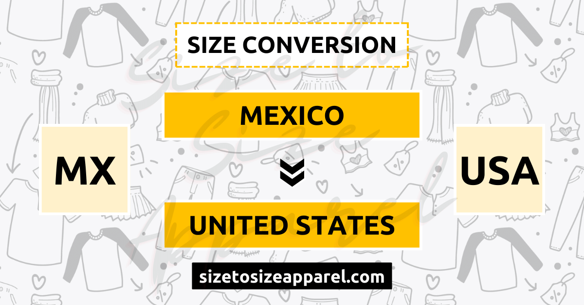 MX (Mexico) Size 44 to USA (United States) Size Conversion - Men's Tops ...