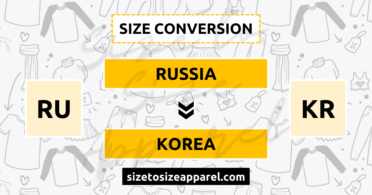 RU (Russia) Size 60 to KR (Korea) Size Conversion - Men's Tops - Size ...